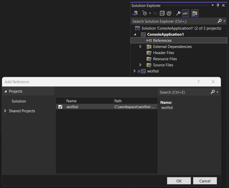 Getting Started with wolfSSL using Visual Studio 2022 – wolfSSL
